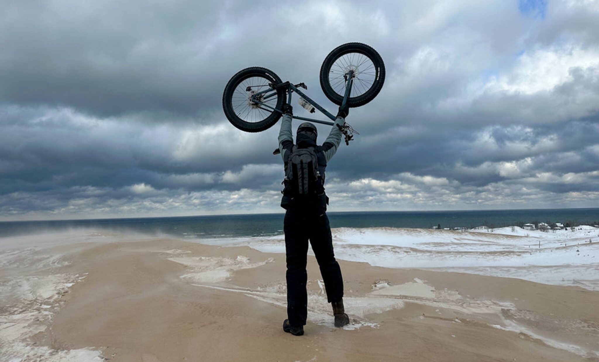 Fat Biking on Silver Lake Sand Dunes - Michigan Beachtowns